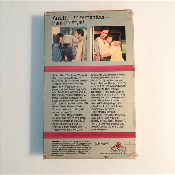 Other | Until September Vhs Tape | Poshmark